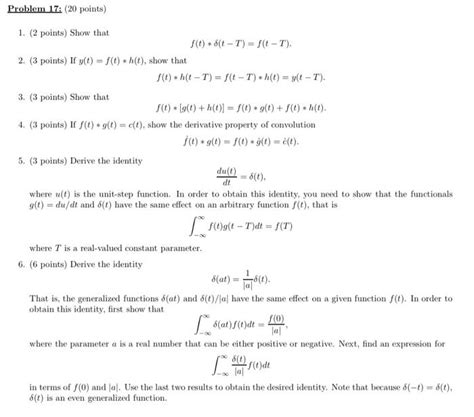 solved 1 2 points show that f t ∗δ t−t f t−t 2 3