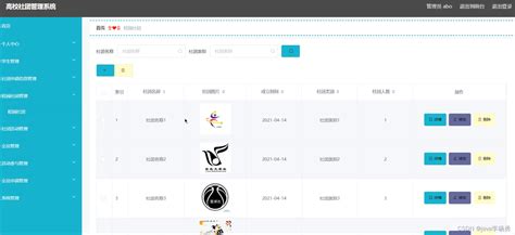 基于javavue前后端分离高校社团管理系统设计实现源码lw部署文档讲解等 Csdn博客