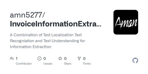 Github Amn Invoiceinformationextractor A Combination Of Text Localization Text