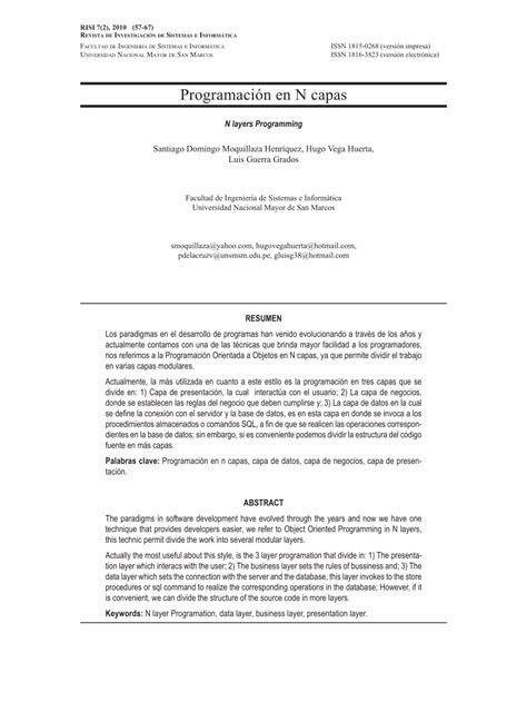 Pdf Programacion En N Capas