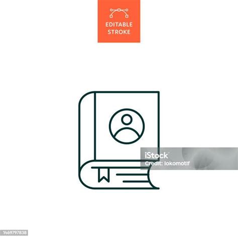 연락처 주소록 줄 아이콘 편집 가능한 획이 있습니다 아이콘은 웹 디자인 모바일 앱 Ui Ux 및 Gui 디자인에 적합합니다