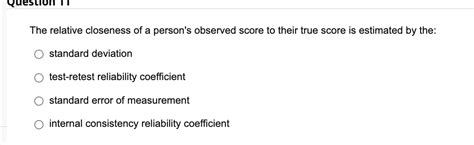 Solved Question 11 The Relative Closeness Of A Persons
