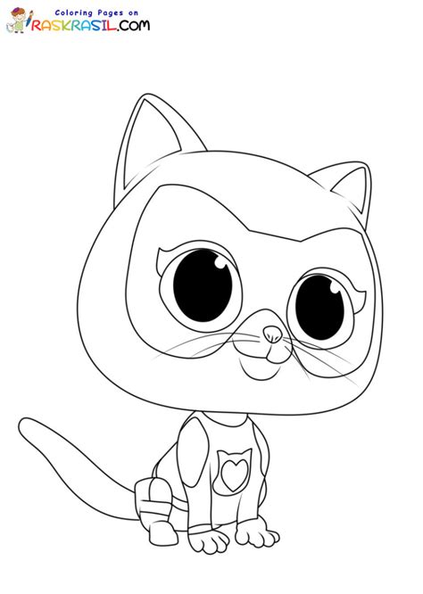 Superkitties Coloring Pages