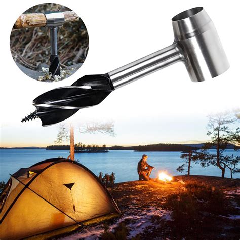 Taladro De Mano Bushcraft Taladro De Barrena Manual De Acero Duro Broca