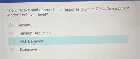 The Directive Staff Approach Is A Response Studyx