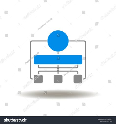 Vector Illustration Flowchart Icon Project Management Stock Vector Royalty Free