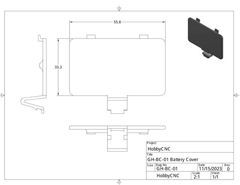 Replacement Battery Covers Hobbycnc