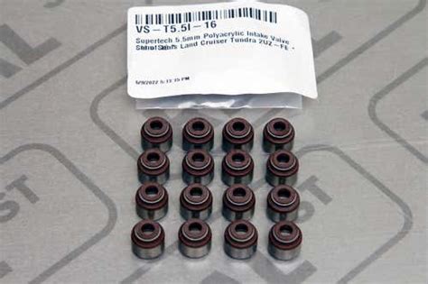 Supertech 55mm Polyacrylic Intake Valve Stem Seals Set Of 16 Land