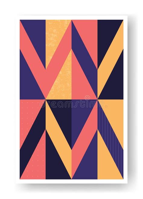Abstract Geometric Poster Stock Vector Illustration Of Presentation