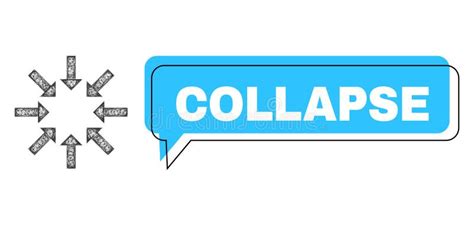 misplaced collapse message frame and net mesh collapse arrows icon