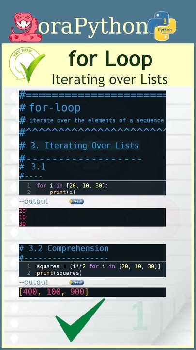 For Loop Iterating Over Lists In Python Shorts Pythontutorial Youtube