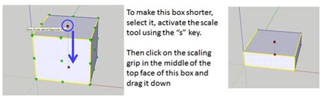 Modifying D Shapes In SketchUp Using The Scale Tool