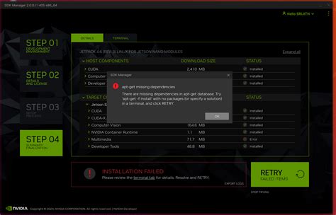 Jetson Nano Jetpack 46 Installation Using Sdk Manager Get Multimedia