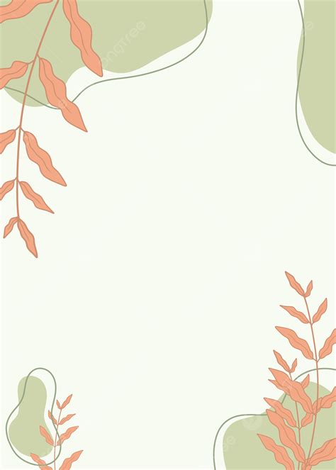 Hand Drawn Boho Plants Background Wallpaper Image For Free Download