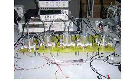 experimental setup for gas sensing measurements of the sensor arrays