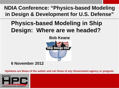 PDF Physics Based Modeling In Ship Design Where Are We Headed In Design Development For