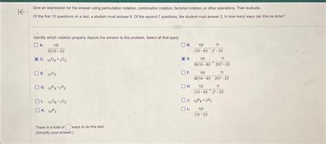 Solved Give An Expression For The Answer Using Permutation Chegg