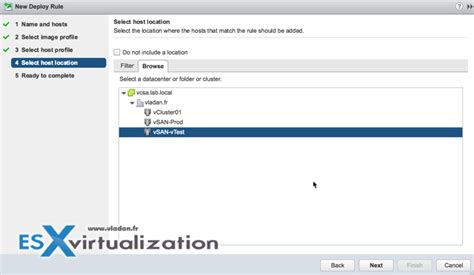 Vmware Vsphere 65 Autodeploy Rules Esx Virtualization