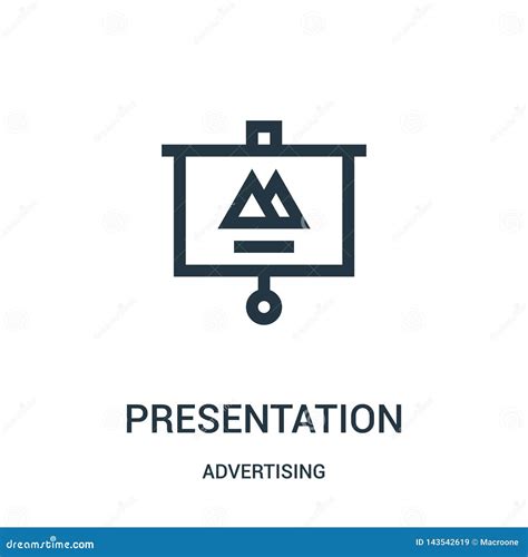Presentation Icon Vector From Advertising Collection Thin Line