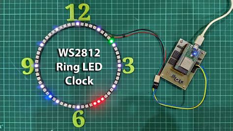 Ws2812 Ring Led Clock With Ntp Server Using Esp32 Ws2812 Ring Led