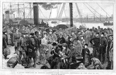 Liverpool Princes Docks Staging Area 1874
