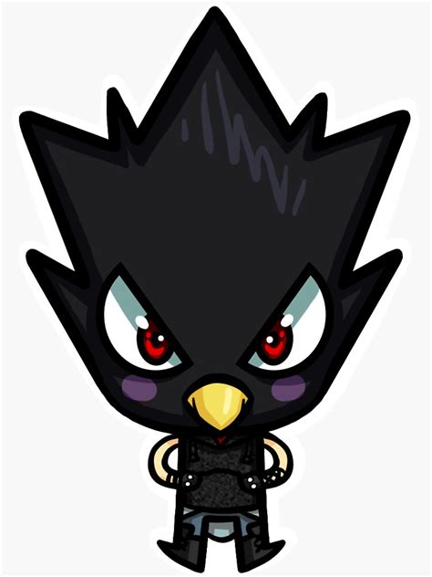 Fumikage Tokoyami Cute Chibi Sticker For Sale By Kozekito Redbubble