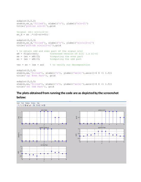 Discrete Time Signals On Matlab Pdf