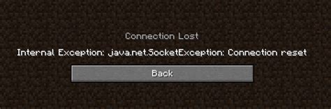 Java Socketexception Connection Error On Minecraft Realms