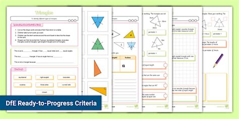 👉 Triangles Differentiated Maths Worksheets Twinkl
