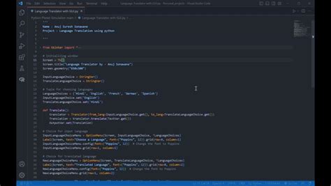 Anuj Sonawane On Linkedin Python Project Language Translation