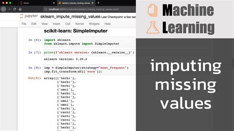 การจัดการกับ Missing Values ด้วย Simpleimputer ของ Scikit Learn Youtube