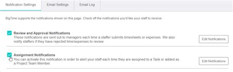 Add And Customize Assignment Notifications Bigtime Software