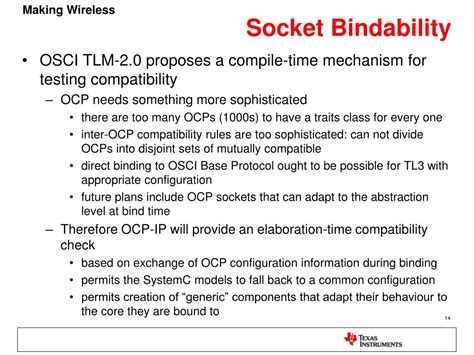PPT OCP IP SLD New Generation Using OSCI TLM To Model A Real Bus Protocol At Multiple