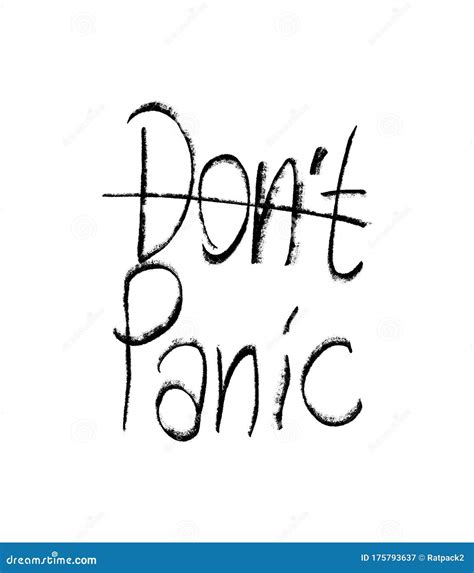do not panic typo letters stock illustration illustration of panic