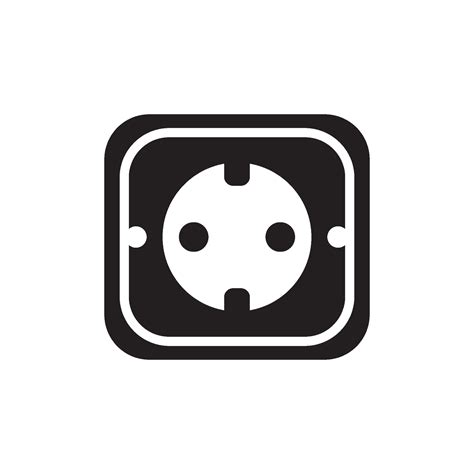 Electric Socket Icon Logo Illustration Design Template 25437121 Vector