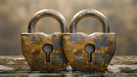 Premium Photo Two Padlocks Representing Love And Security Perfect For Relationship Websites