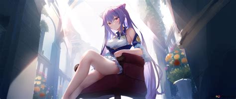 Genshin Impact Pretty Hot Anime Girl Keqing K Wallpaper Download