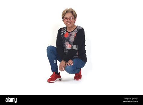 Woman Squatting Down Cut Out Stock Images And Pictures Alamy