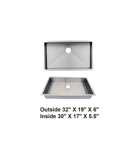 LS H78ADA Undermount Single Bowl Stainless Steel ADA Sink