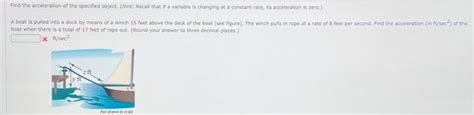 Solved Find The Acceleration Of The Specified Object Hint Chegg