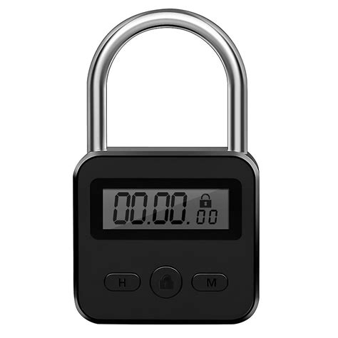 Metal Timer Lock Lcd Display Multi Function Electronic Time 99 Hours Max Timing Usb Rechargeable