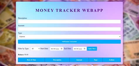 Finished Money Tracker WebApp at Bharat Intern | Yash Harad posted on the topic | LinkedIn