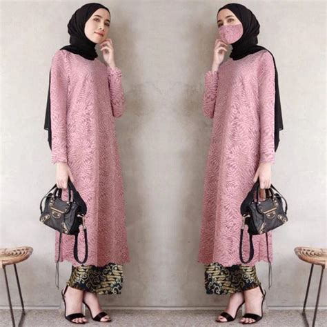 Jual Set Kebaya Tunik Jumbo Mewah M 5xl Modernset Kebaya Lebaran Set