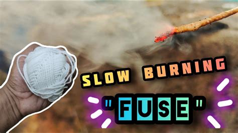 MAKING OF SLOW BURNING FUSE | #experiment #pyrotechnic #crackers #fuse ...