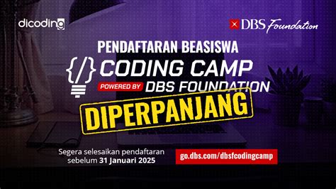 Pengumuman Terpilih Program Coding Camp 2025 Powered By Dbs Foundation Dicoding Blog