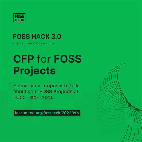 call for proposals foss projects foss hack 3 0 foss united