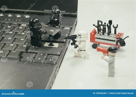 Lego Star Wars Character Assembling Enter Button On Laptop Keyboard