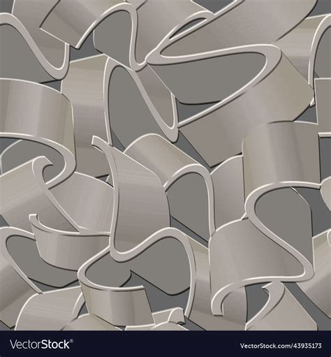 Surface 3d Waves Seamless Pattern Embossed 3d Vector Image