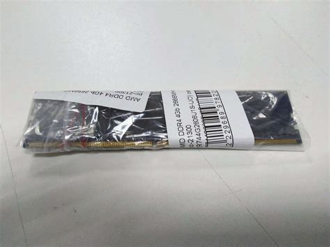Оперативная память AMD DDR4 4Gb 2666MHz pc-21300 (R744G2606U1S-UO ...