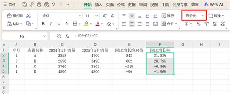 Excel同比增长怎么算？看这篇就够了 天天办公网